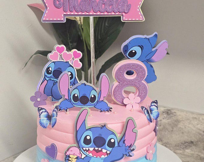 Stitch Cake Topper - Etsy