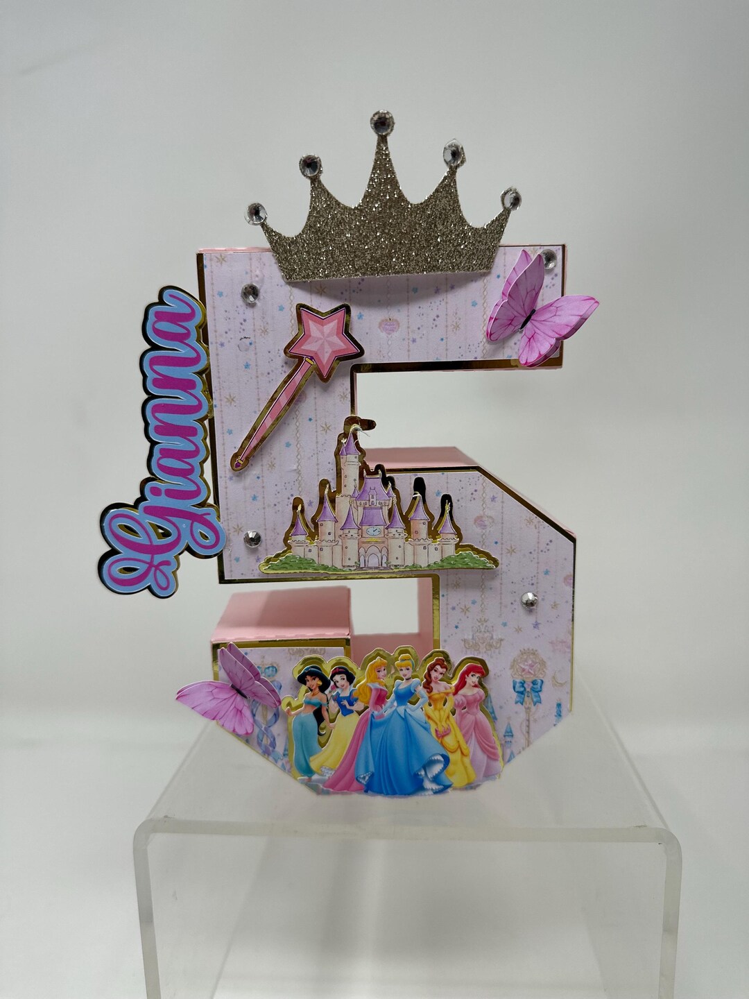 Princess 3D Letter - Princess Party Decoration -princess Birthday Decor ...