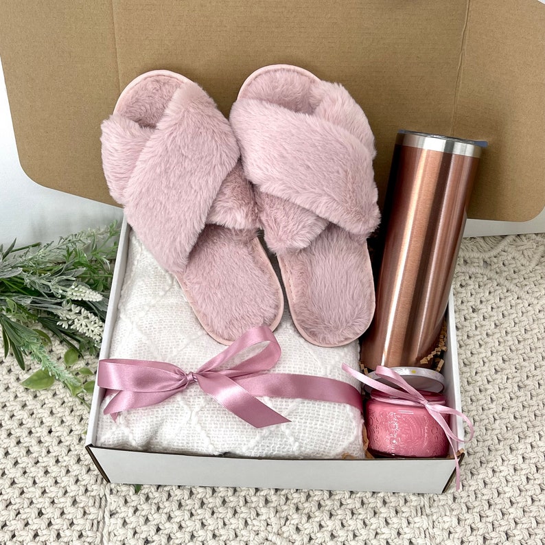 Birthday Custom Cozy Hygge Gift for Mother’s Day Her With Slippers and ...