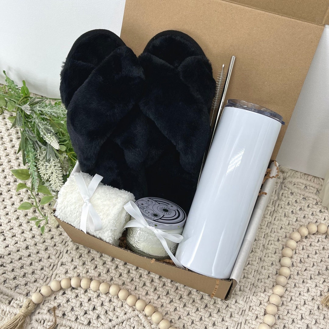 Cozy Hygge Gift for Her Get Well Soon Gift Box With Slippers Thinking ...