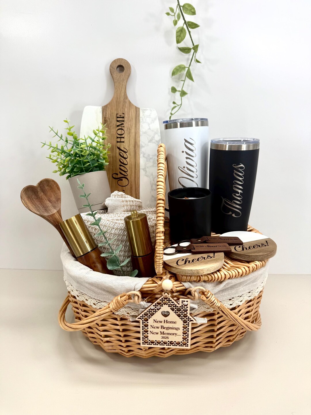 Realtor Closing Gift Basket Personalized Housewarming New Home Gift Set ...