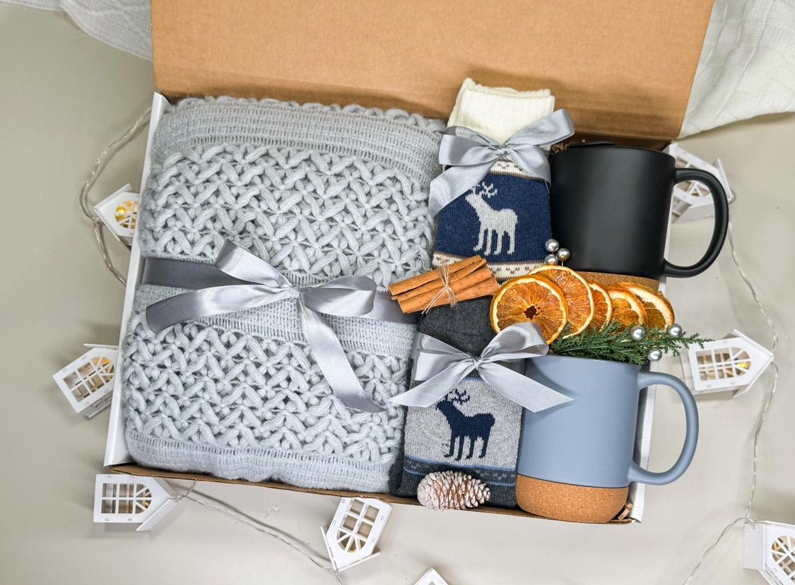 Christmas Gift Set for A Couple Holidays Hygge Gift for Two Happy ...