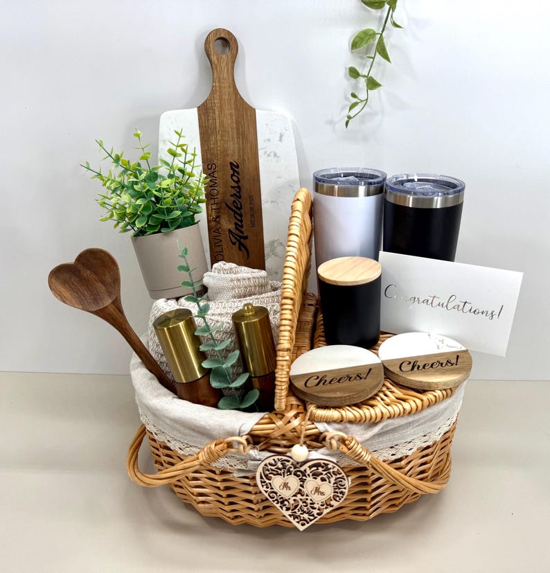 Realtor Closing Gift Basket Personalized Housewarming New Home Gift Set ...