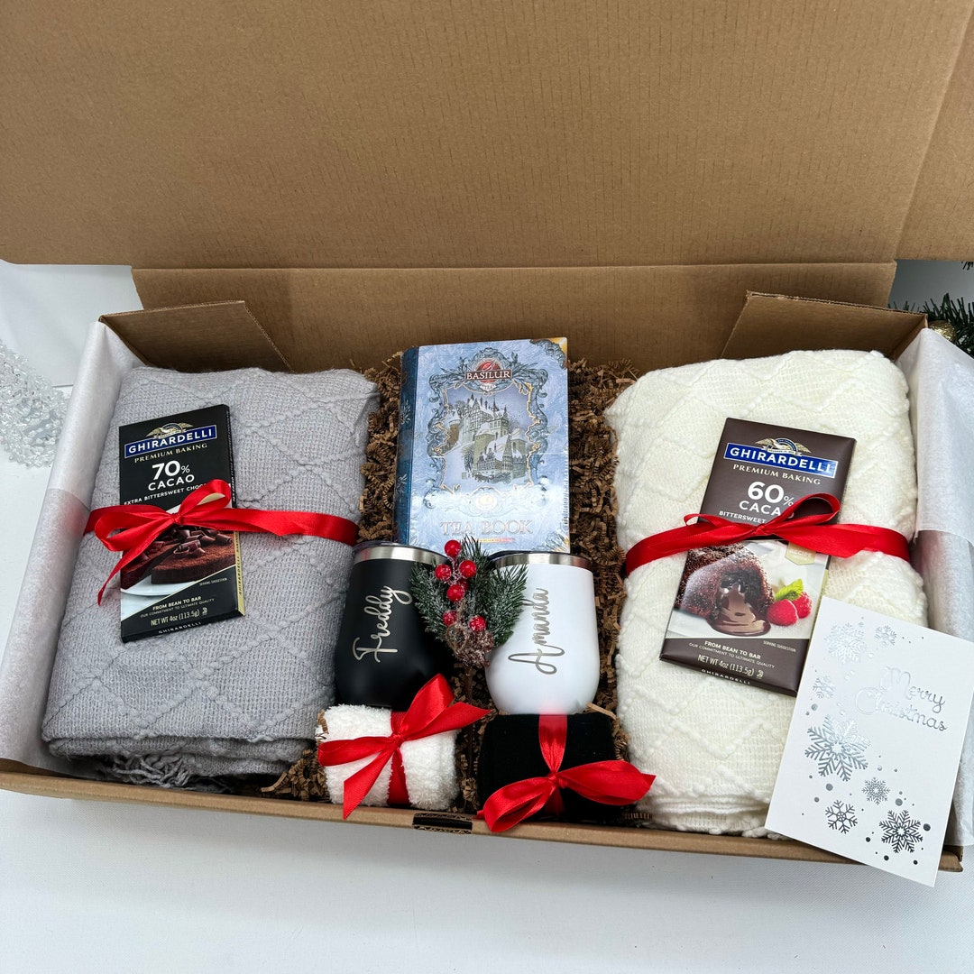 BIG GIFT SET for Two Personalized Cozy Gift Box for a Couple Congrats ...