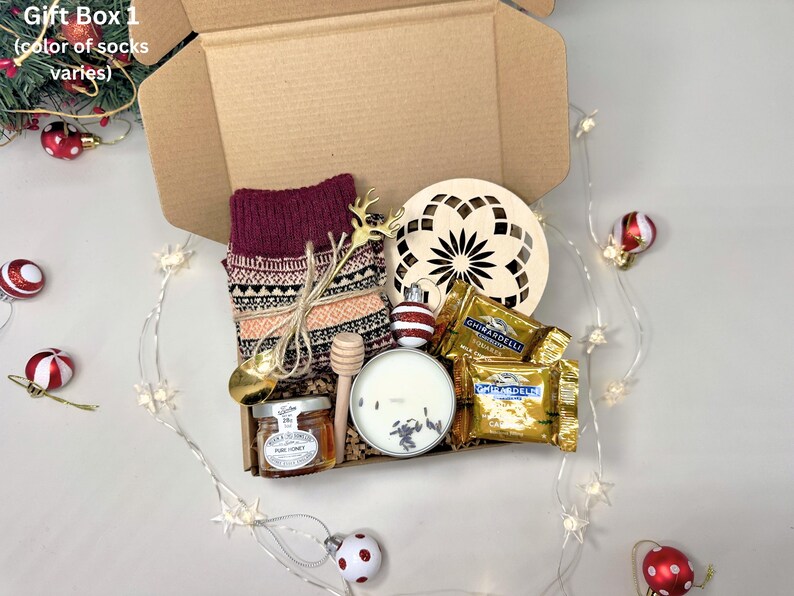 Corporate Christmas Gift Box Employee Appreciation Gift Coworker Merry ...