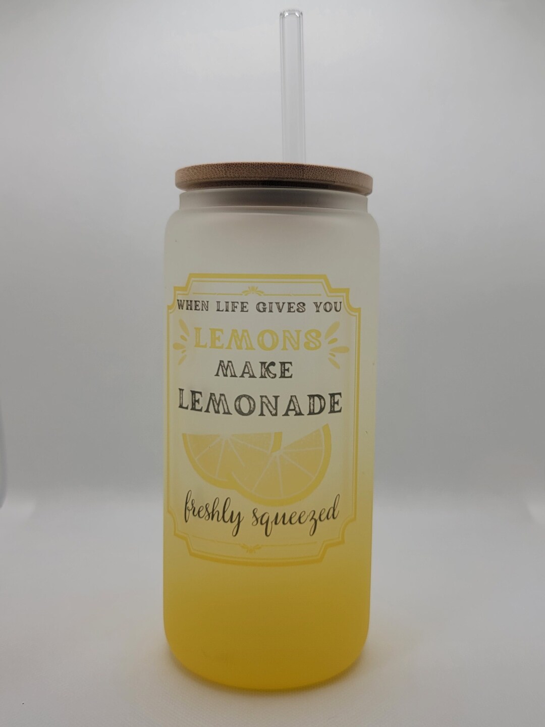 If Live Gives You Lemons Make Lemonade 20oz Frosted Glass Tumblers - Etsy