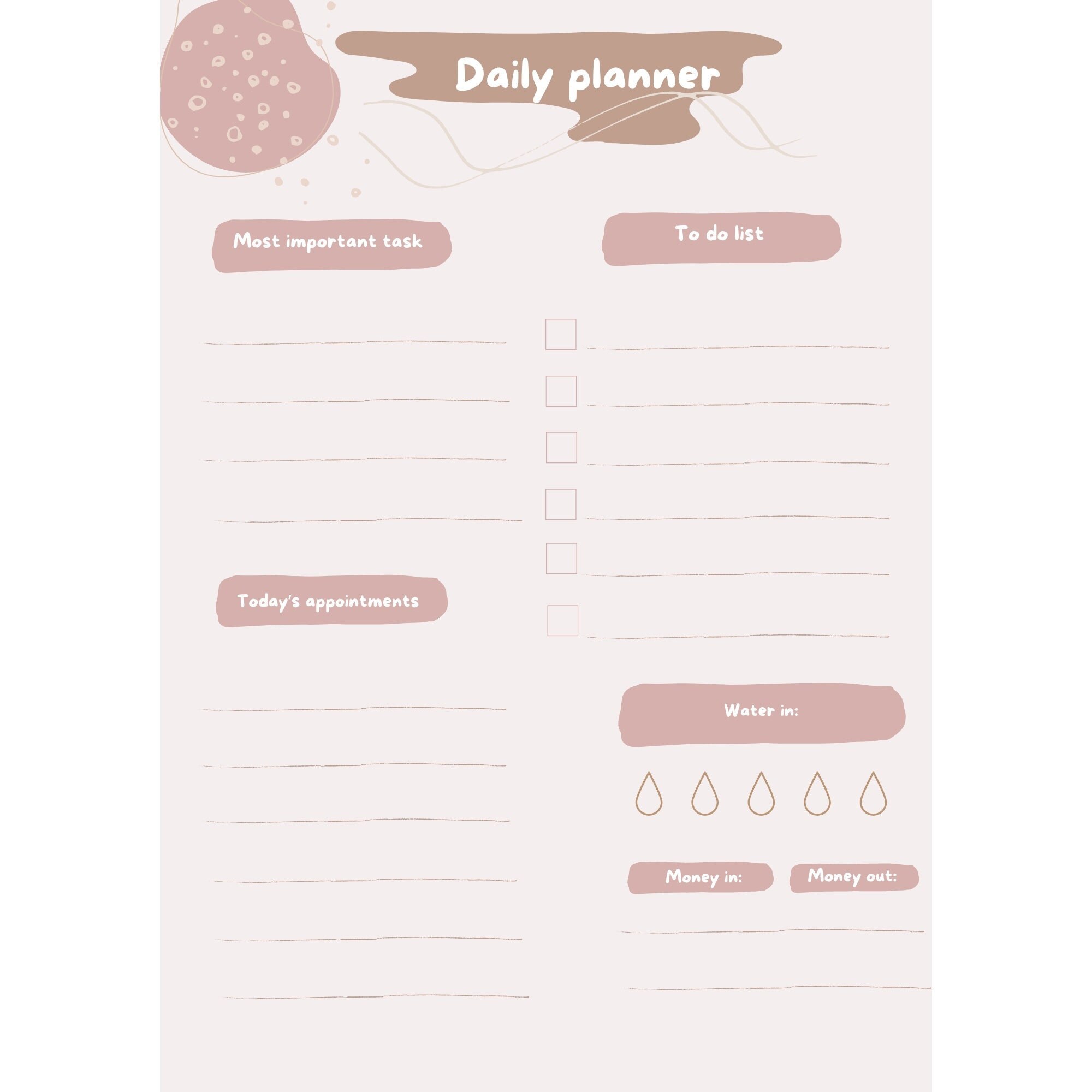 Digital Daily Planner - A4 Size - Etsy