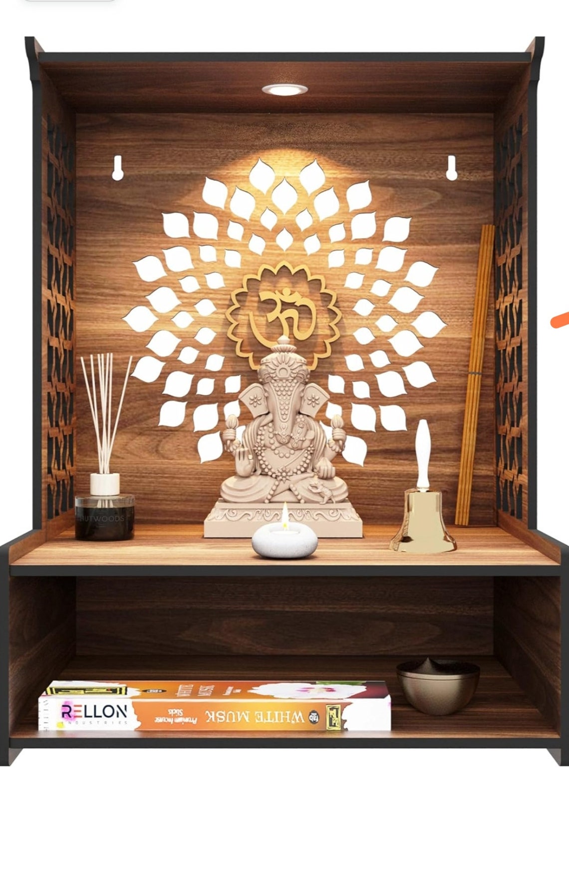 Beautiful Wooden Temple for Home and Office, Mandir Pooja Ghar Mandap ...