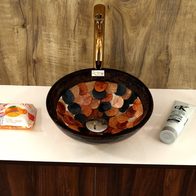 Handmade Resin Vessel Sink: Multi-color Table Top Basin - Etsy