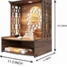Beautiful Wooden Temple for Home and Office, Mandir Pooja Ghar Mandap ...