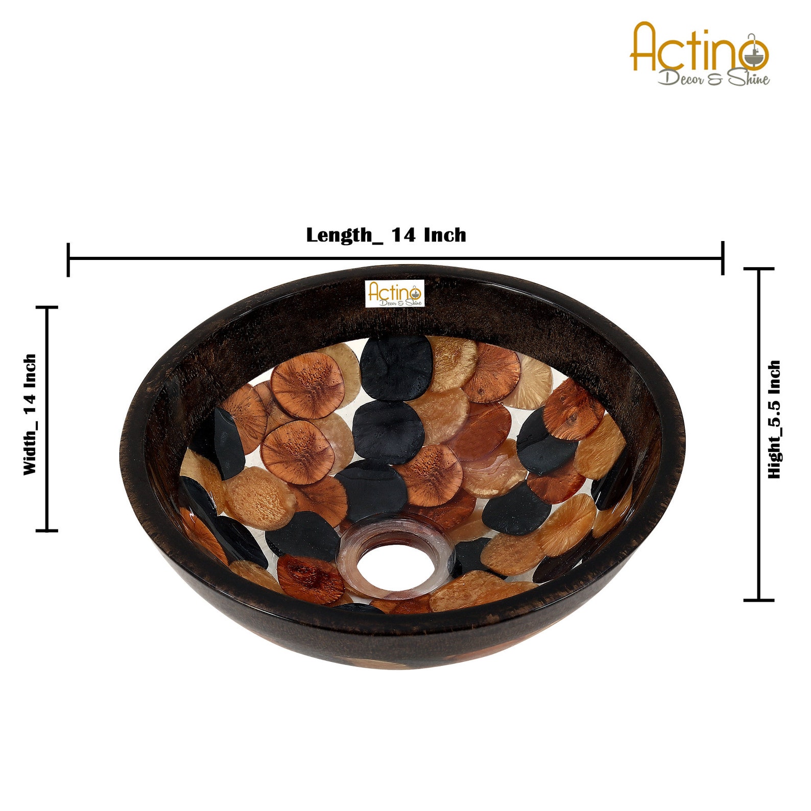Handmade Resin Vessel Sink: Multi-color Table Top Basin - Etsy
