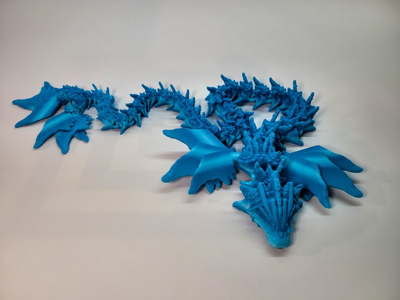 NEW - Ocean Sea Dragon, Flexible Dragon, 3D Printed Articulated Dragon ...