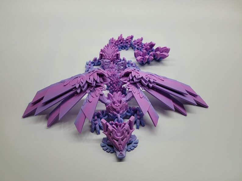 Infinity Dragon Flexible Dragon 3D Printed Articulated - Etsy