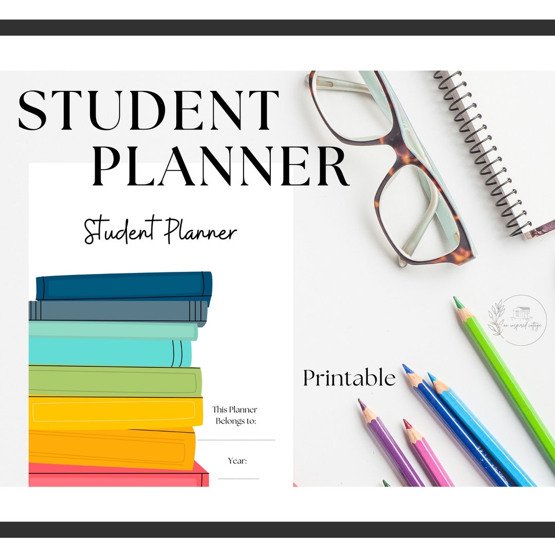 Student Planner, INSTANT DOWNLOAD, Printable Student Planner ...
