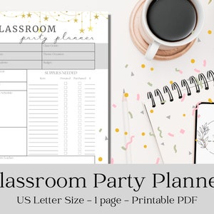 Classroom Party Planner INSTANT DOWNLOAD School Party - Etsy