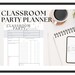 Classroom Party Planner INSTANT DOWNLOAD School Party - Etsy