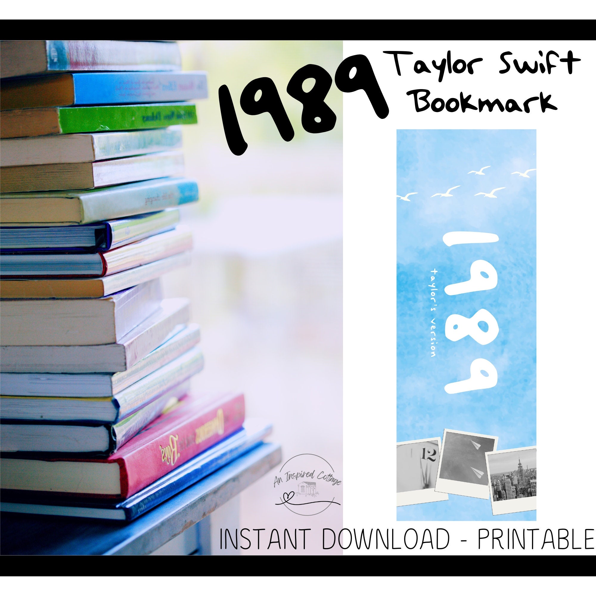 Taylor Swift 1989 Bookmark, INSTANT DOWNLOAD, Taylor's Version ...