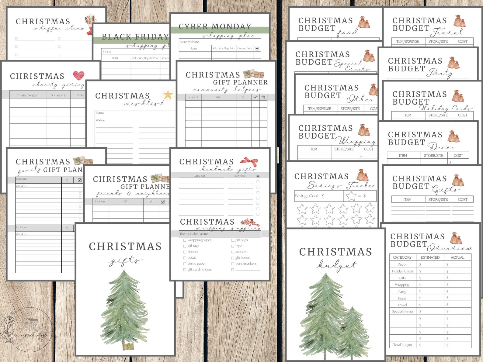Christmas Planner Printable, INSTANT DIGITAL DOWNLOAD, Christmas ...
