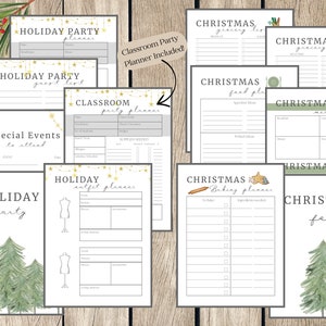Christmas Planner Printable, INSTANT DIGITAL DOWNLOAD, Christmas ...