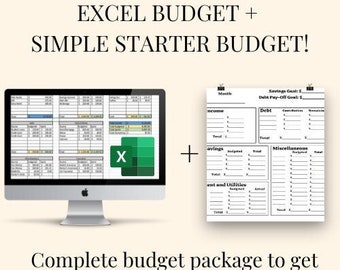 Excel Starter Pack - Etsy