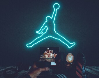 Air Jordan Jump Neon Sign - Etsy