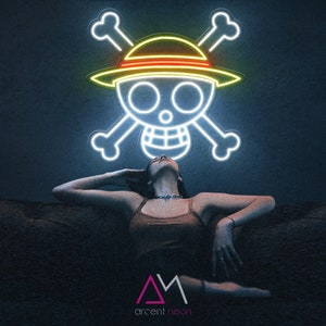 Monkey D Luffy Neon Sign - Etsy