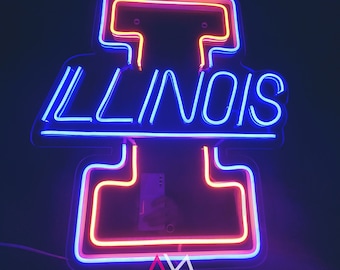 Illinois Neon Sign - Etsy