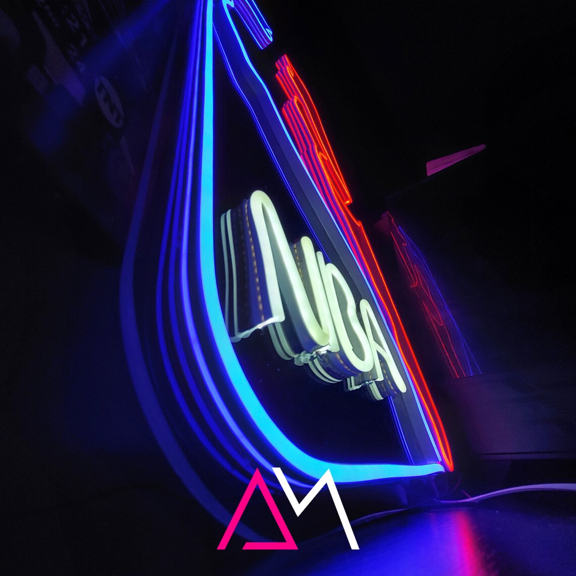 Nba Logo Neon Sign Basketball Player Wall Decor Nba Gift - Etsy