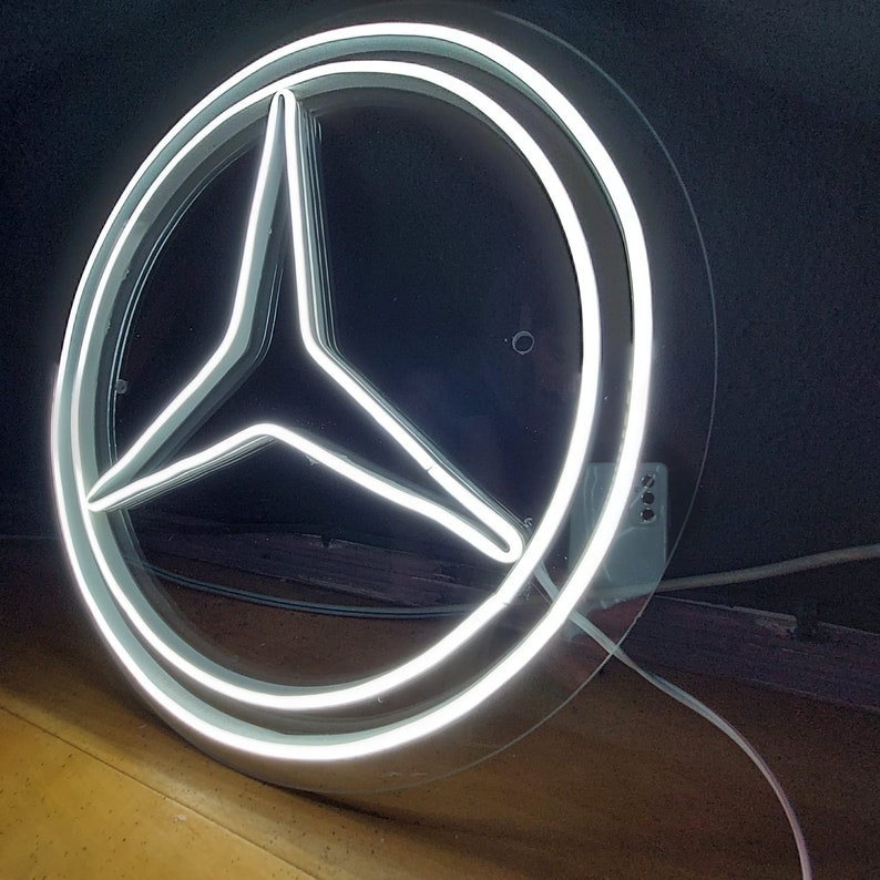 Mercedes-benz Neon Sign Mercedes Garage Neon Light Mercedes - Etsy