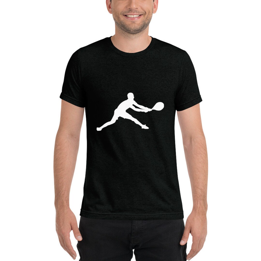 Novak Djokovic Tennis Silhouette Unisex Tri-blend Short Sleeve Shirt - Etsy