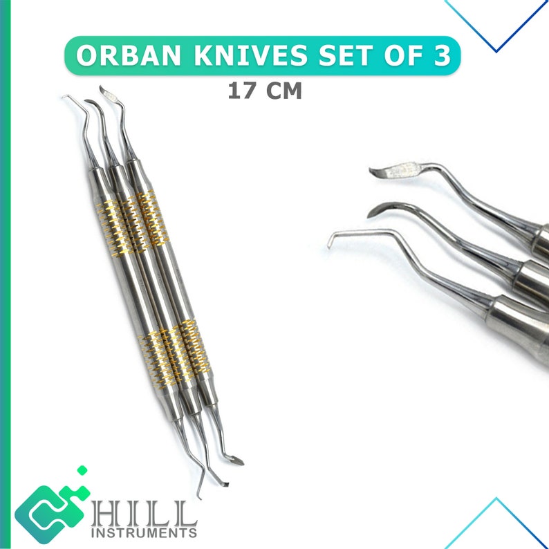 Orban Knives Set of 3: Precision Instruments for Diverse Dental ...