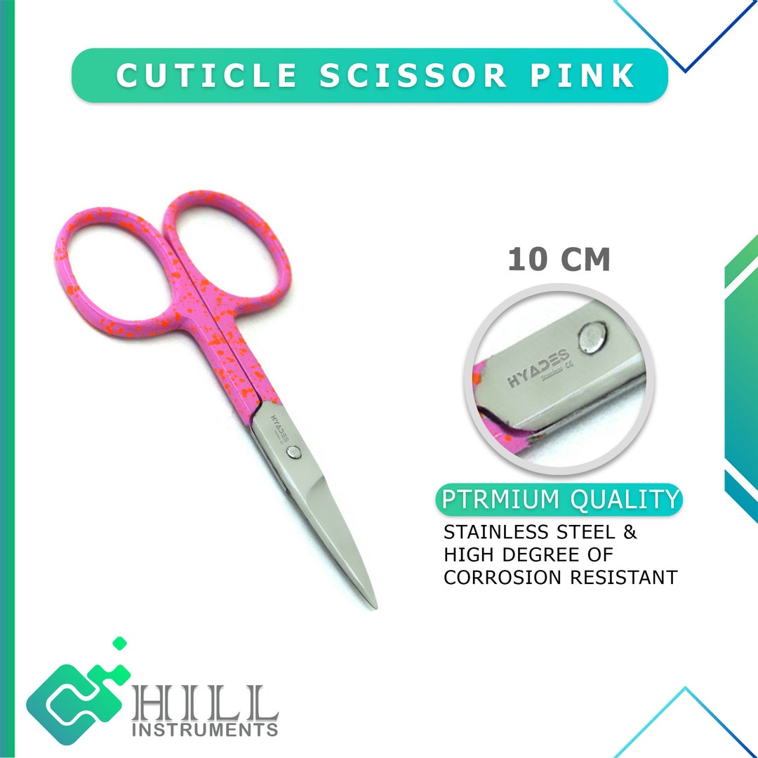 Precise Cuticle Scissor Pink, Nail Care and Hair Trimming Tool ...