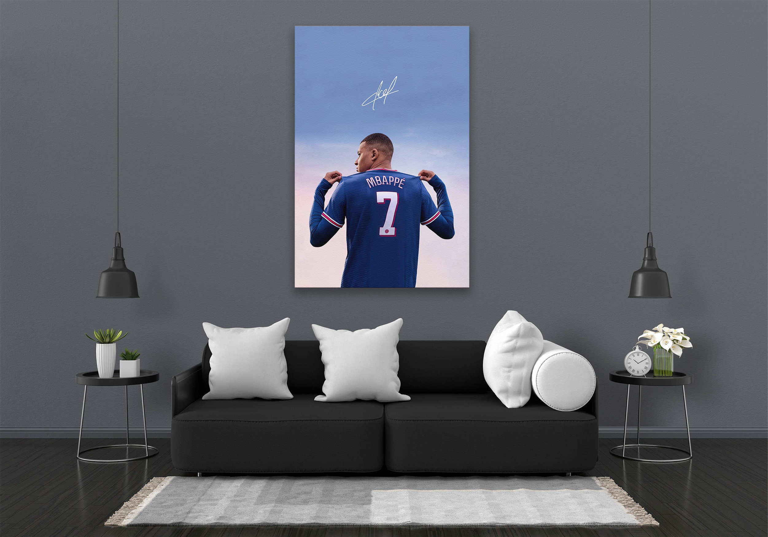 Kylian Mbappe Poster Soccer Player Print Kylian Mbappe - Etsy
