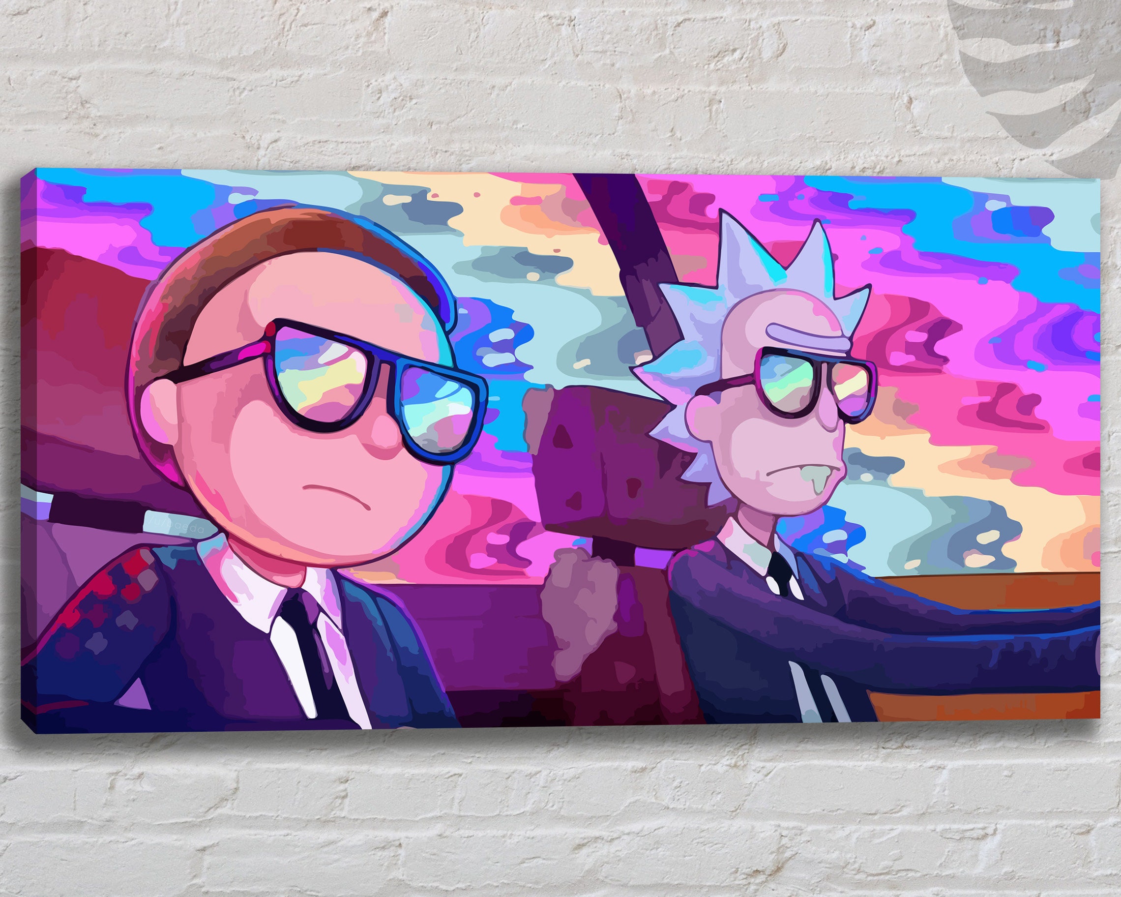 Rick and Morty Canvas Wall Art Print Rick & Morty Canvas Wall Decor ...