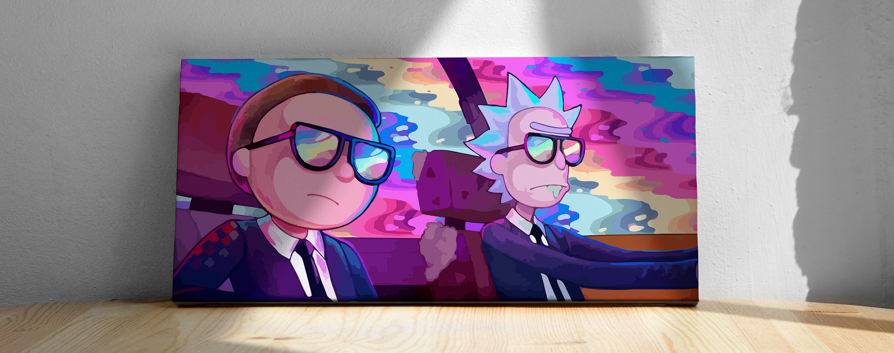 Rick and Morty Canvas Wall Art Print Rick & Morty Canvas Wall Decor ...