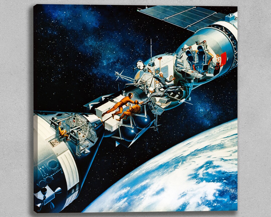 Cutaway View of the Docked Apollo and Soyuz Docked Apollo - Etsy