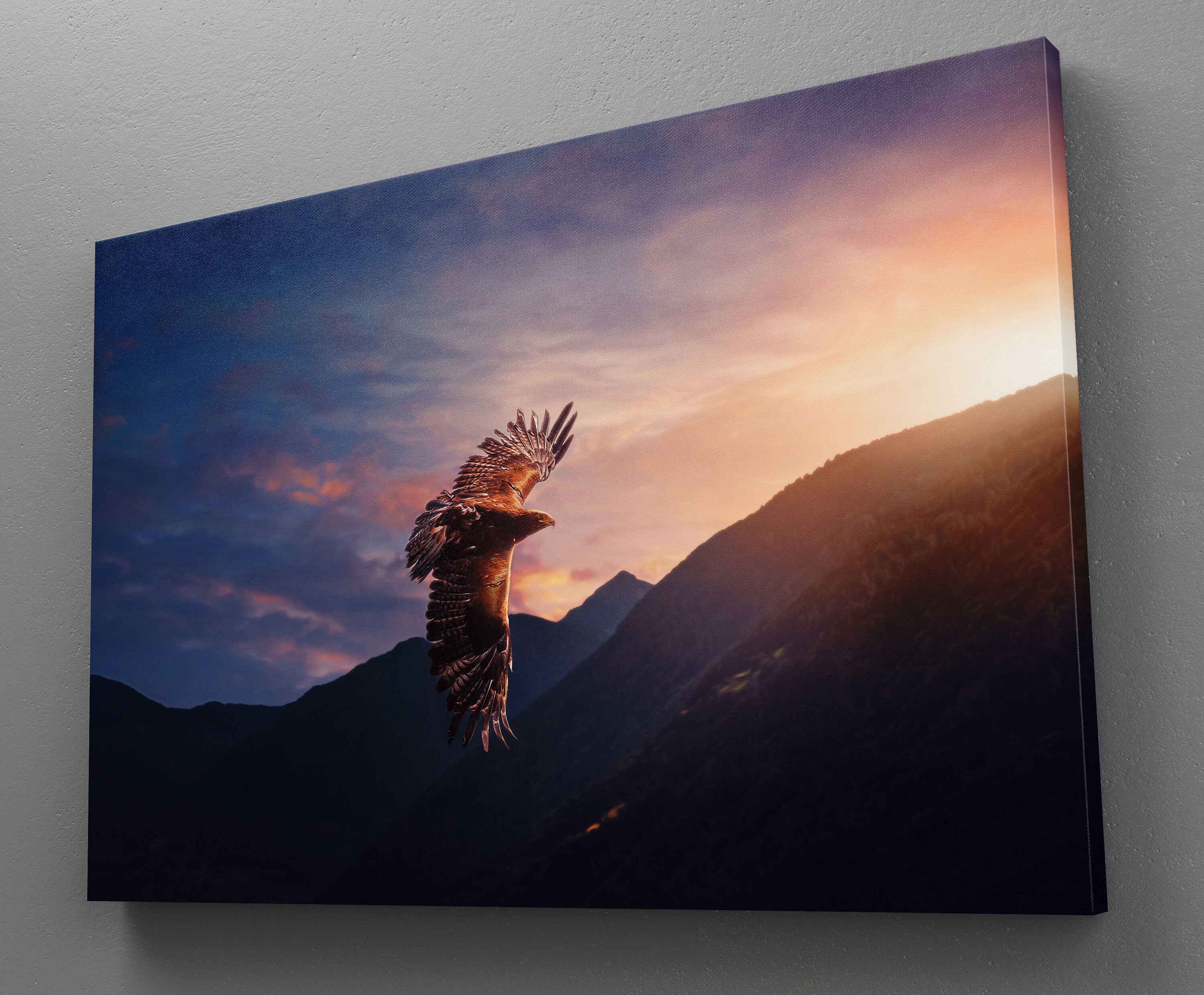 Eagle Canvas Art Print Animal Canvas Wall Art Prints Bald Eagle Home ...