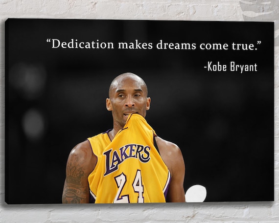 Kobe Bryant Wall Art Mamba Mentality Canvas Art Print Kobe - Etsy