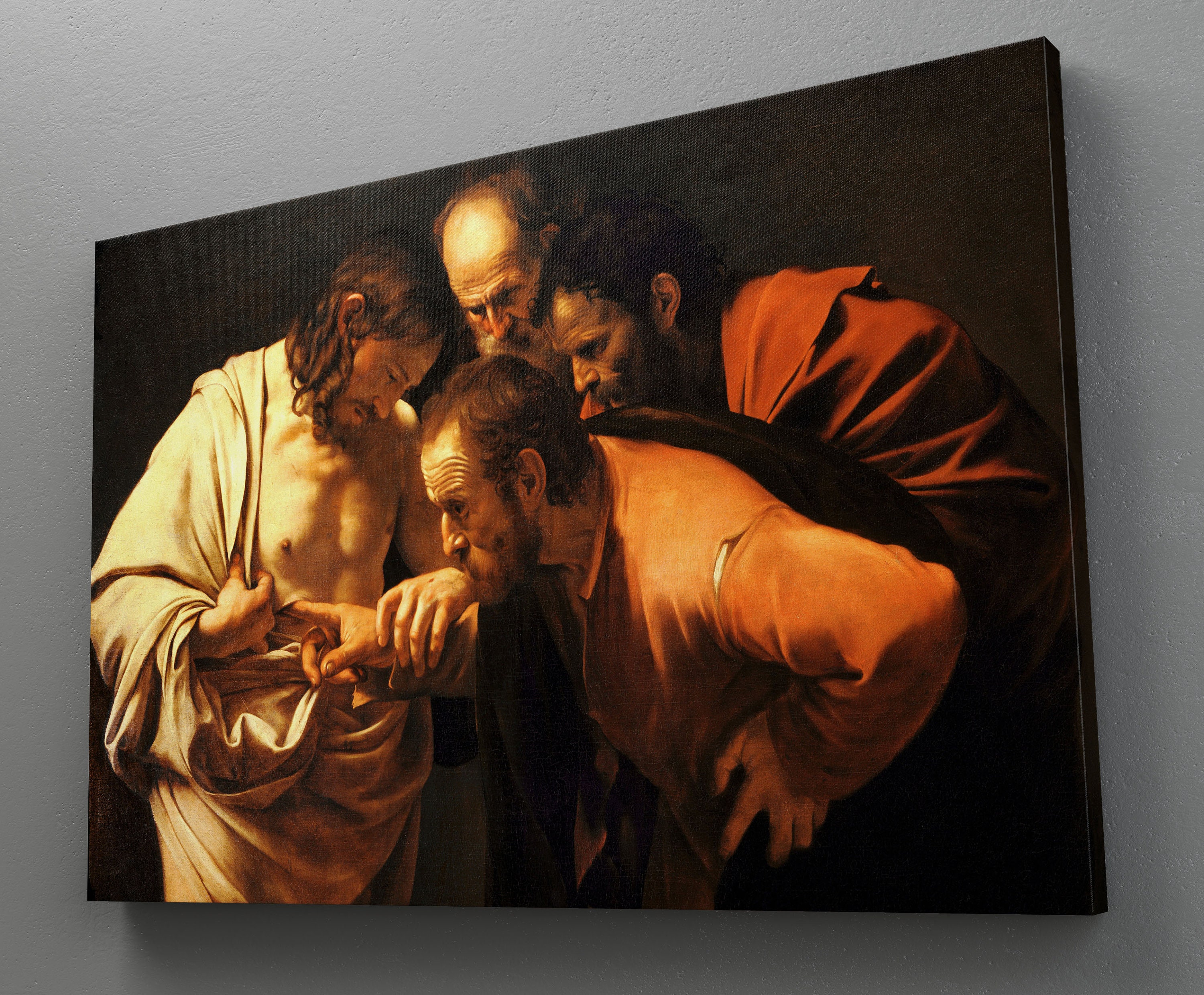 Caravaggio the Incredulity of Saint Thomas 1602 Fine Art Print Poster ...