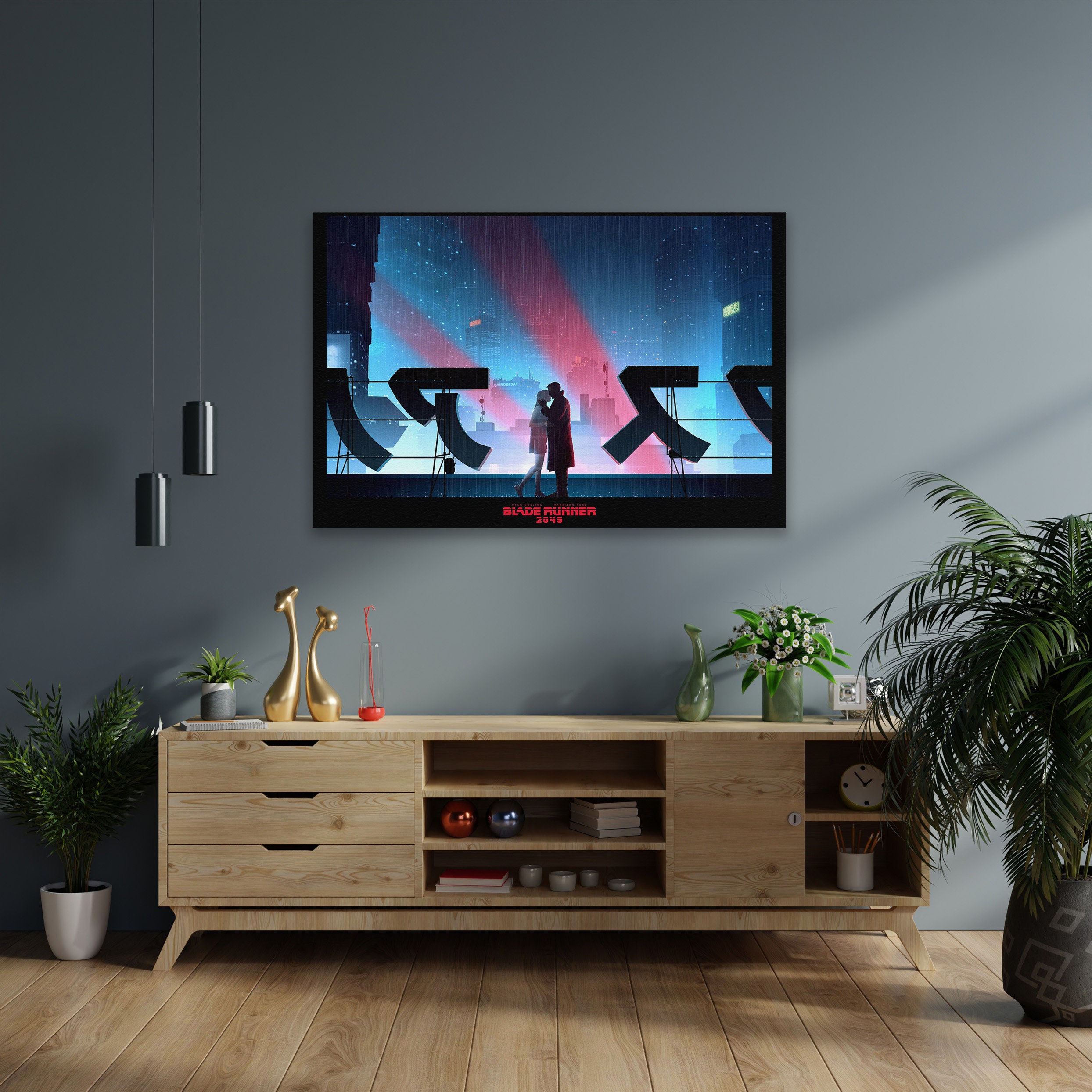 Blade Runner 2049 Canvas Print Blade Runner Wall Art Mid Century Canvas ...