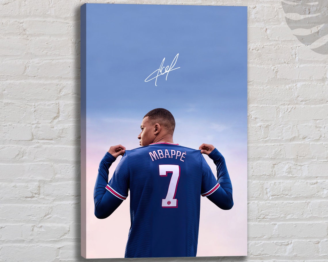 Kylian Mbappe Poster Soccer Player Print Kylian Mbappe - Etsy