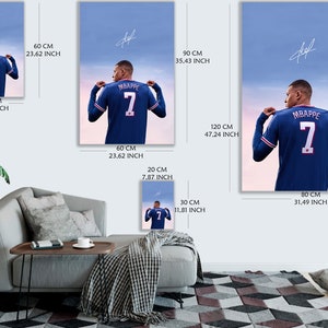 Kylian Mbappe Poster Soccer Player Print Kylian Mbappe - Etsy