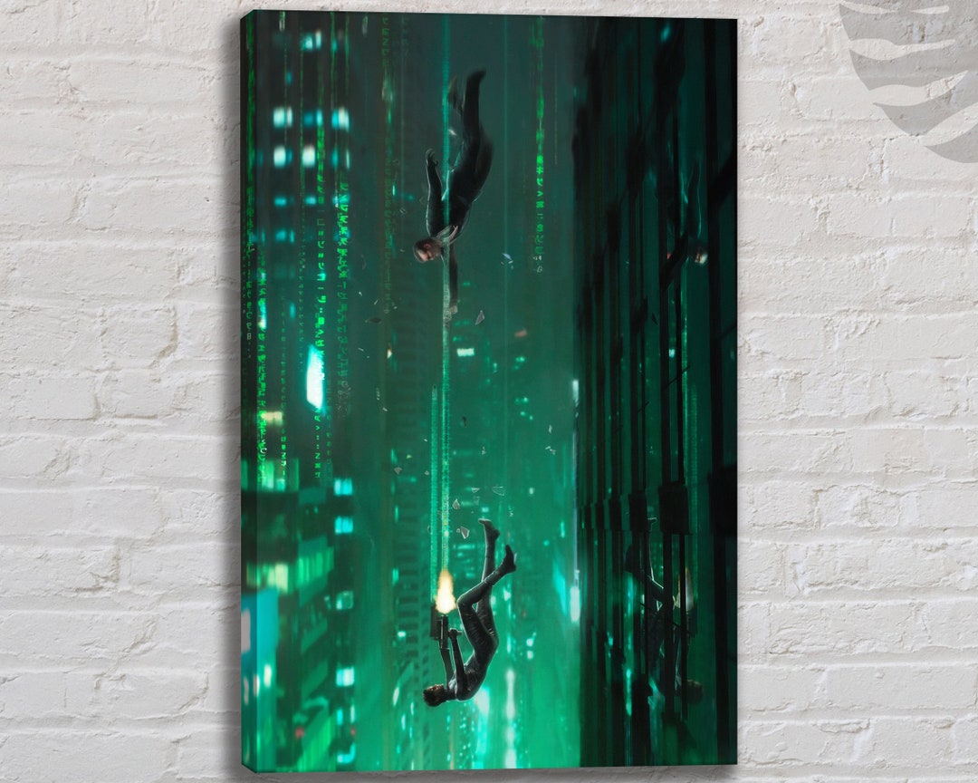 The Matrix Poster Print Canvas Concept Art Matrix Movie Artwork Wall ...