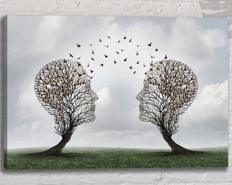 Concept of Communication Wall Art Communication is a Human Right Speech ...