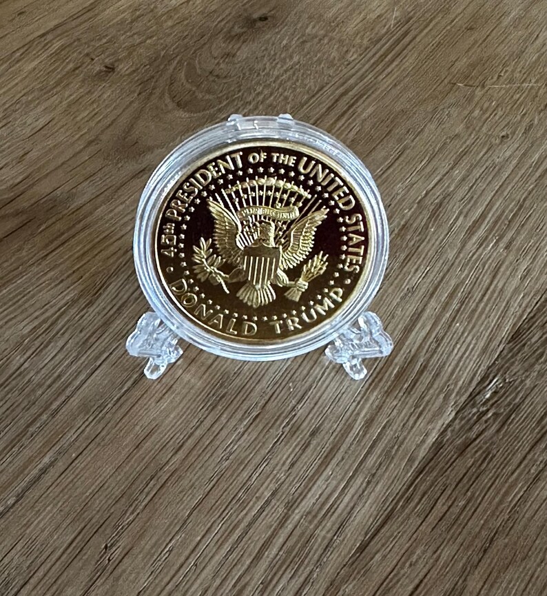 Donald Trump Commemorative Coins, Gold Plated Coin. - Etsy
