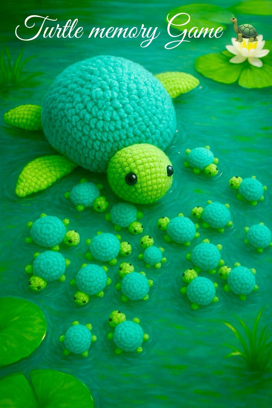 Turtle Memory Game. Pattern Only! Crochet - Etsy
