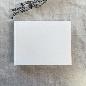 White Blank Notebook Journal Made From Handmade Cotton Rag Paper / Hard ...