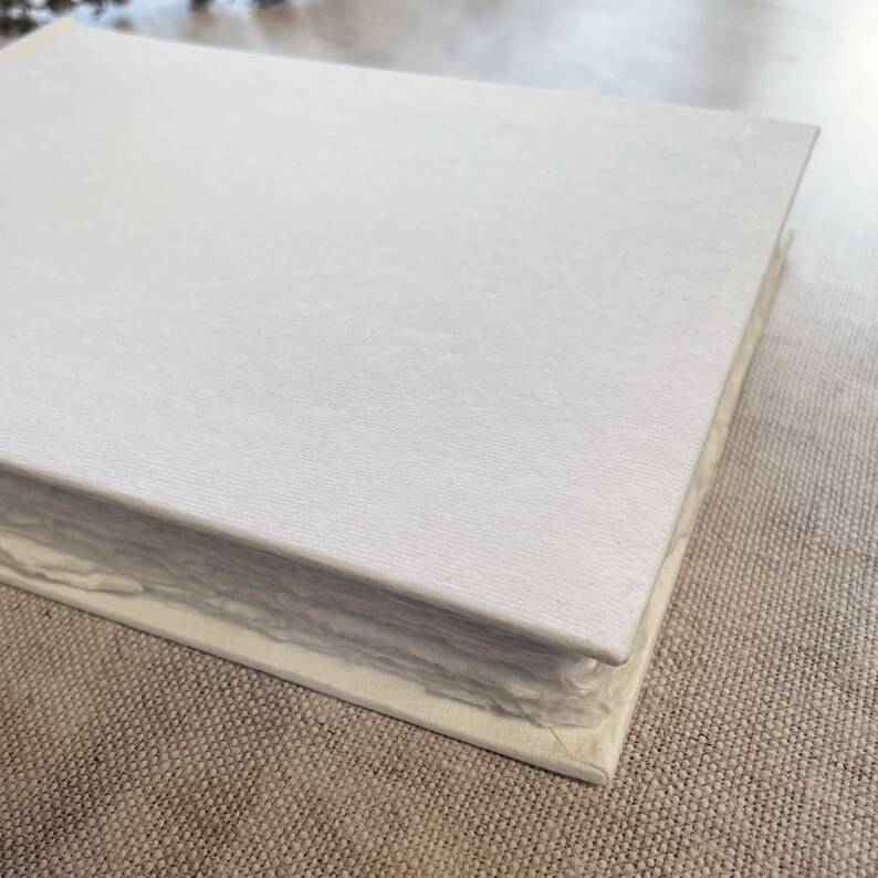 White Blank Notebook Journal Made From Handmade Cotton Rag - Etsy
