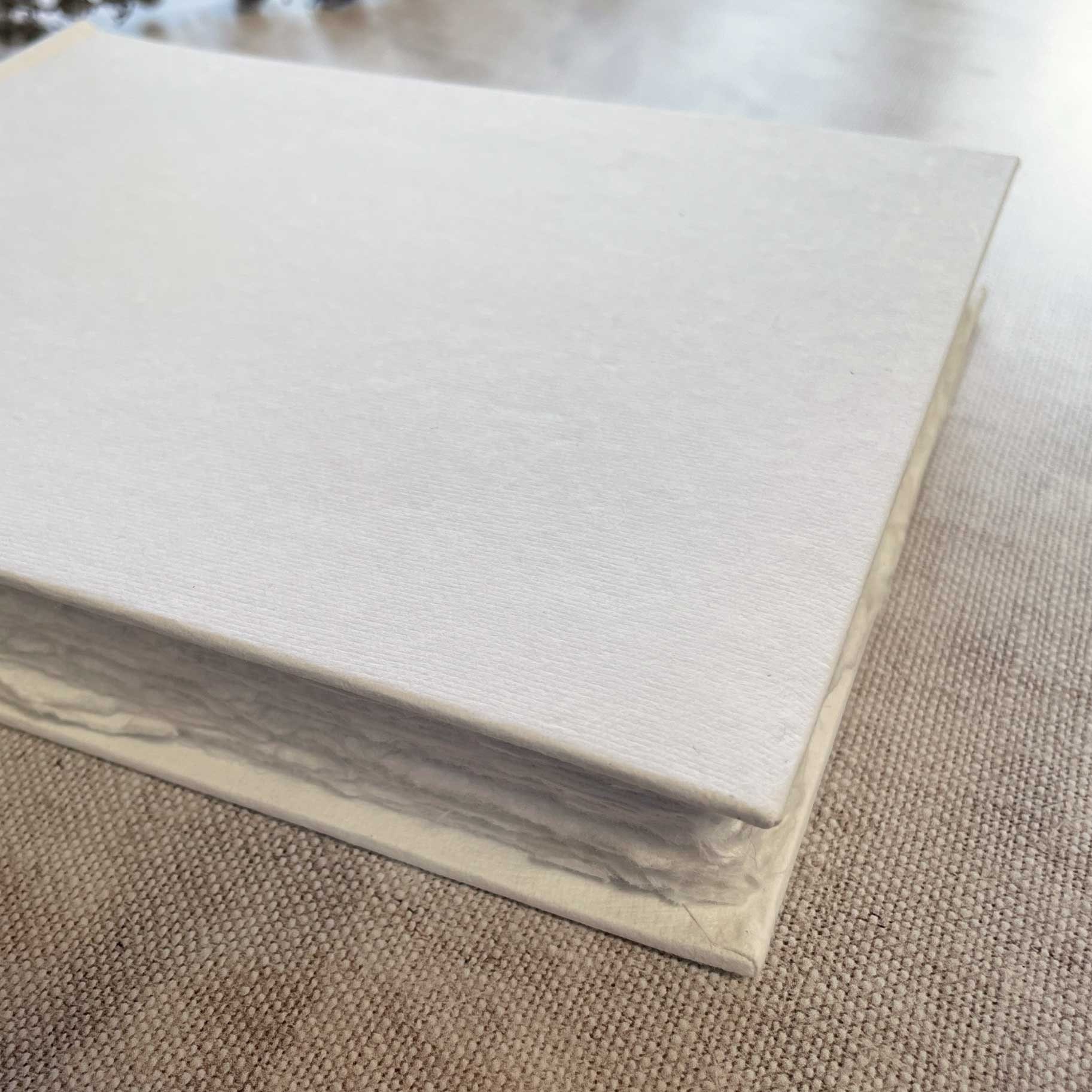 White Blank Notebook Journal Made From Handmade Cotton Rag - Etsy