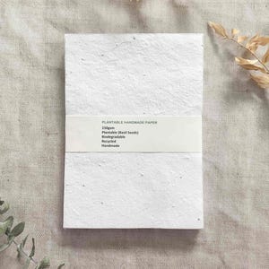 Basil Seed - Plantable Handmade Paper and Envelopes | Seeded Paper and ...